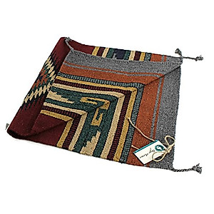 Onyx Arrow Southwest Décor Area Rug, 20 x 40 Inches, Center Diamond Burgundy/Black