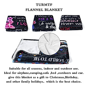 TURMTF Mother Day Birthday Gifts for Mom, Gifts for Mom from Daughter, for Mother Soft Throw Mom Blanket (Size 55"x70")