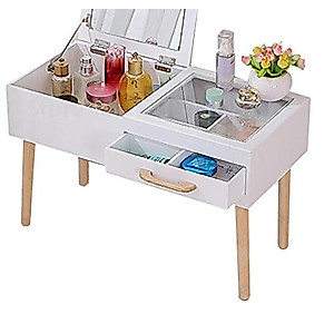 QJPAXL Nordic Window Economical Multi-Functional Small Apartment Bedroom Dressing Table Simple Dressing Table
