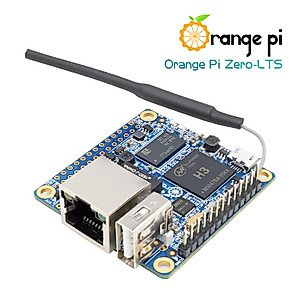 Orange Pi Zero LTS 512MB DDR3 AllWinner H3 Quad-Core A7 Single Board Computer, WiFi Support, Open Source Development Board Microcontroller Mini PC Run Android/Lubuntu/Debian (Zero LTS+Case)