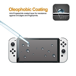 Supershieldz (2 Pack) Designed for Nintendo Switch OLED (2021) Tempered Glass Screen Protector, 0.32mm, Anti Scratch, Bubble Free