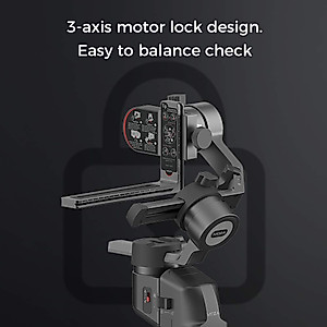 MOZA Mini P 3-Axis Gimbal, Foldable Stabilizer for Mirrorless Cameras, Action Cameras and Smartphones
