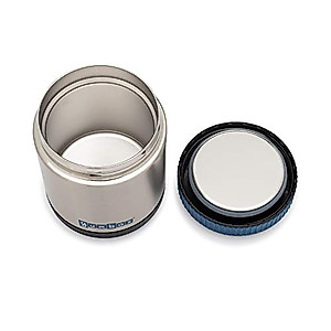 Yumbox Zuppa - Wide Mouth Thermos Food Jar 14 oz. (1.75 cups) with a removable utensil band - Triple Insulated Stainless Steel - Stays Hot 6 Hours or Cold for 12 Hours - Leak Proof (Midnight Black)