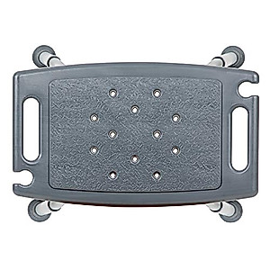 Flash Furniture HERCULES Series Tool-Free and Quick Assembly, 300 Lb. Capacity, Adjustable Gray Bath & Shower Chair with Non-slip Feet