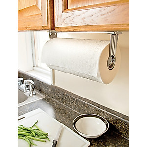 Fox Run Under Counter/Wall Mount Paper Towel Holder, Stainless Steel