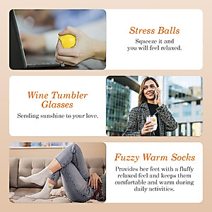 ZRFMIB Sunflowers Gift Baskets for Women, 11 Pcs Birthday Gift, Get Well Soon Gift Basket, Relaxing Care Package, Unique Gifts for Her, Mom, Sister, Wife, Girlfriend, Daughter, Female Friends