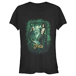 Harry Potter Juniors Crew Tee, Black, Large