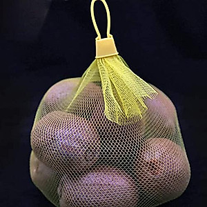 EBOCACB 100pcs Egg Hatching Bags Strong Stretchable Plastic 15 inch Mesh Bag Reusable for Vegetables Fruits Toys