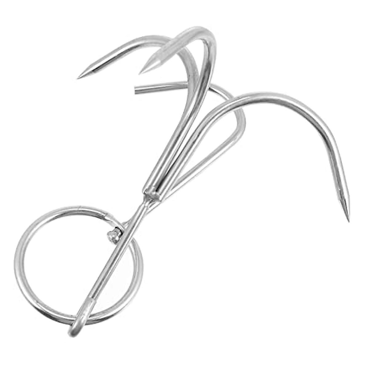 Levemolo 1pc Poultry Ham Practical Hanger S- Mutton Cooking Three Drying Useful for Use Kitchen Duck Hams Style Tools Prong Hook Home Shop Meat Grill Smoker Garden Professional Butcher