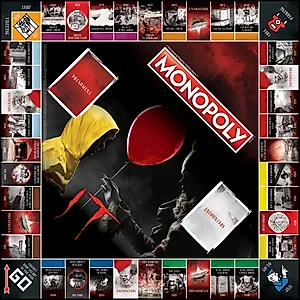 Monopoly IT Board Game | Based on The 2017 Drama/Thriller IT | Officially Licensed IT Merchandise | Themed Classic Monopoly Game