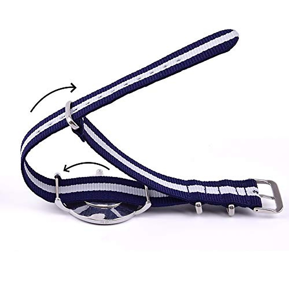 Ritche Christmas Gift 20mm Military Ballistic Nylon Strap Nylon Watch Band Compatible with Timex Weekender Watch for Men Women, White Elephant Gifts, Stocking Stuffers for Men