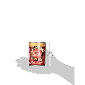 Purina ONE Wet Dog Food True Instinct Classic Ground Grain-Free Formula With Real Turkey And Venison High Protein Wet Dog Food - (Pack of 12) 13 oz. Cans