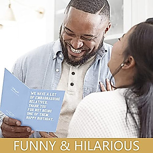 Pibypil Funny Happy Birthday Card For Sister In Law, Mother In Law, Son In Law, Daughter In Law, Brother In Law