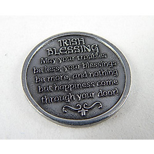 Set of 3 Irish Blessing Pewter Novelty Pocket Tokens - 1.25" - PT661