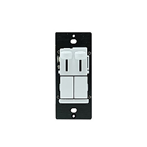 Legrand - Pass & Seymour Dimmer Light Switch with Fan Speed Control Switch, White Single Pole Dimmer Switch, LSCLDC163PWCCV4, 1 Count