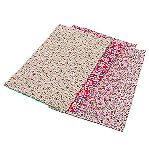 LoveinDIY 30pcs Assorted Floral Print Cotton Fabric for Dolls Bag Sewing Craft 30x20cm