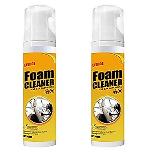 200ml Foam Cleaner For Car And House Lemon Flavor,Leather Decontamination,Strong Decontamination Cleaners Spray,Foam Cleaner,Powerful Stain Removal,Multifunctional Car Foam Cleaner Spray For Car,House