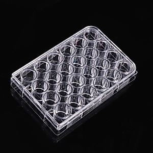 ULTECHNOVO 24 Well Cell Culture Plate Plastic Petri Dish for Lab (12.5 x 8.5 x 2 cm)