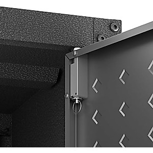 Manhattan Comfort Fortress Floating Storage, Modern Stainless-Steel Garage Cabinet, Small, Grey