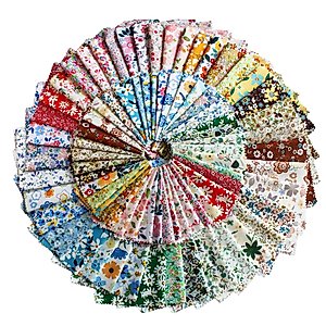 Charm Packs for Quilting 5 inch,Precut Fabric Squares 5''x5'' Quilting Cotton Fabric Bundles,42 Charm Squares for Quilts,Sewing and Other DIY Project