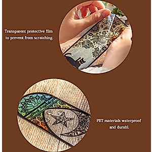 BLBMH 9PCS Cool Cat Bookmarks Set Cute Animal Bookmarks for Women Kids Girls Book Lovers Book Marks Bulk for Book Club Classroom Gifts for Students