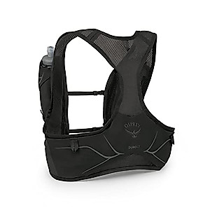 Osprey Duro LT Men's Running Hydration Vest with Hydraulics Soft Flasks, Dark Charcoal Grey, Small