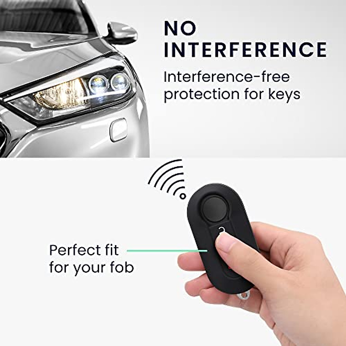 kwmobile Silicone Key Fob Cover Compatible with Fiat Lancia 3 Button Car Flip Key - Italy Green/Red/Black