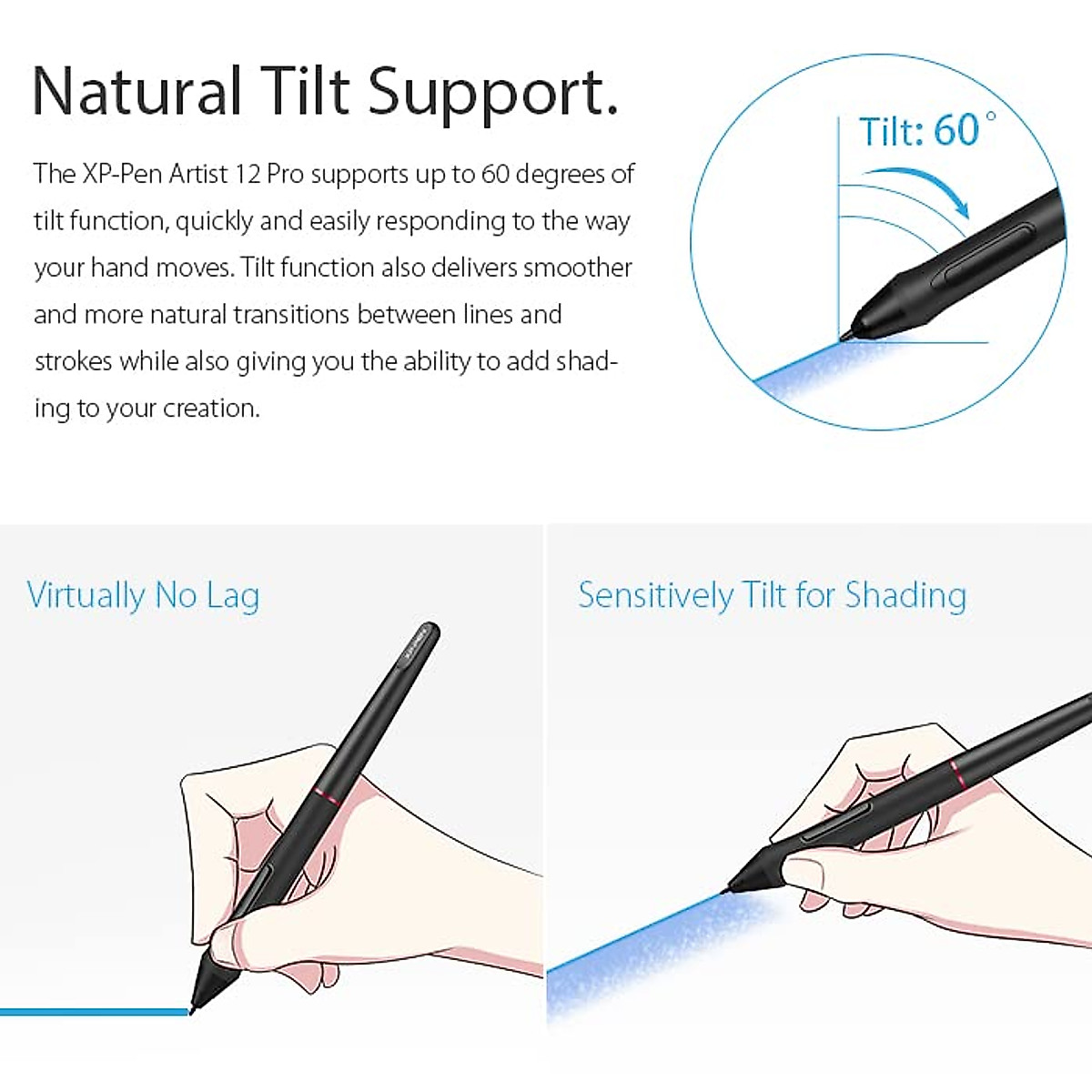 Artist 12 Pro 11.6 Inches Graphics Tablet Drawing Tablet Monitor Display Animation Digital Art with Tilt 8192 Pressure