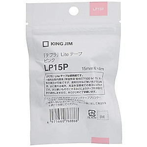 King Jim Tepra LP15P Lite Tape, Pink