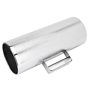 Alomejor Professional Guiro, 5 x 12.8'' Stainless Steel Guiro Shaker with Scraper Percussion Instrument