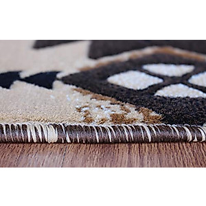 South West Native American Door Mat Area Rug Design C318 Berber 24 In. X 40 In.