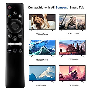 BN59-01329A Voice Remote Control with Mic Fit for Samsung TV,for Samsung TV Remote,Compatible for All Samsung with Voice Function Smart Curved Frame QLED LED LCD 8K 4K TVs(with Case and 2AA Battery)