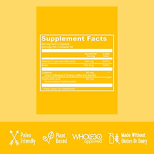 Vital Proteins Morning Get Up & Glow Dietary Supplement, 60 Capsules