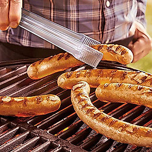 Plastic Serving Tongs Mini Kitchen Tongs Kitchen Tongs Utility and Plastic Kitchen Scoops Clear Ice Scoop Mini Clear Buffet Scoop for Candy Dessert Buffet Ice (12)