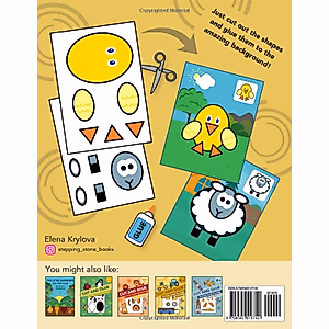 Cut and Glue: Activity Book for kids. Easy level. (Cut and Paste Workbooks for kids)