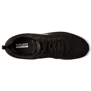 Skechers Women's GO Run CONSISTENT-Energize Sneaker, Black/White, 8.5