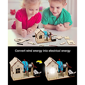 Poraxy 4 Set STEM Kits for Kids Ages 8-10, Science Experiment Projects Building Kits, Wooden 3D Puzzles, Educational Building Toys for Ages 8-12-13, Gifts for 8,9,10,11,12 13 Year Old Boys and Girls