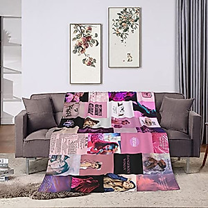 SERIZE Ultra-Soft Micro Fleece Blanket Cozy Lightweight Warm Throw Blanket Ariana Cat Girl Grande Sofa Blanket for Couch Bed Camping Travel Picnic Outdoor Kid Adults
