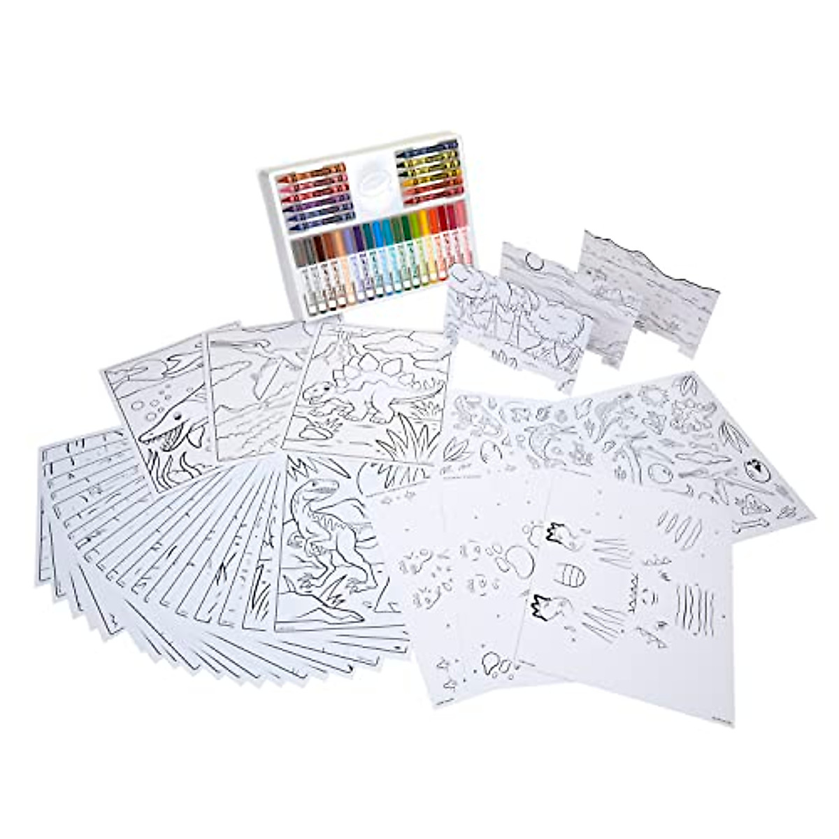 Crayola Dinosaur 5-in-1 Art Kit, Dinosaur Toys Alternative, Gift for Kids, Ages 4, 5, 6, 7