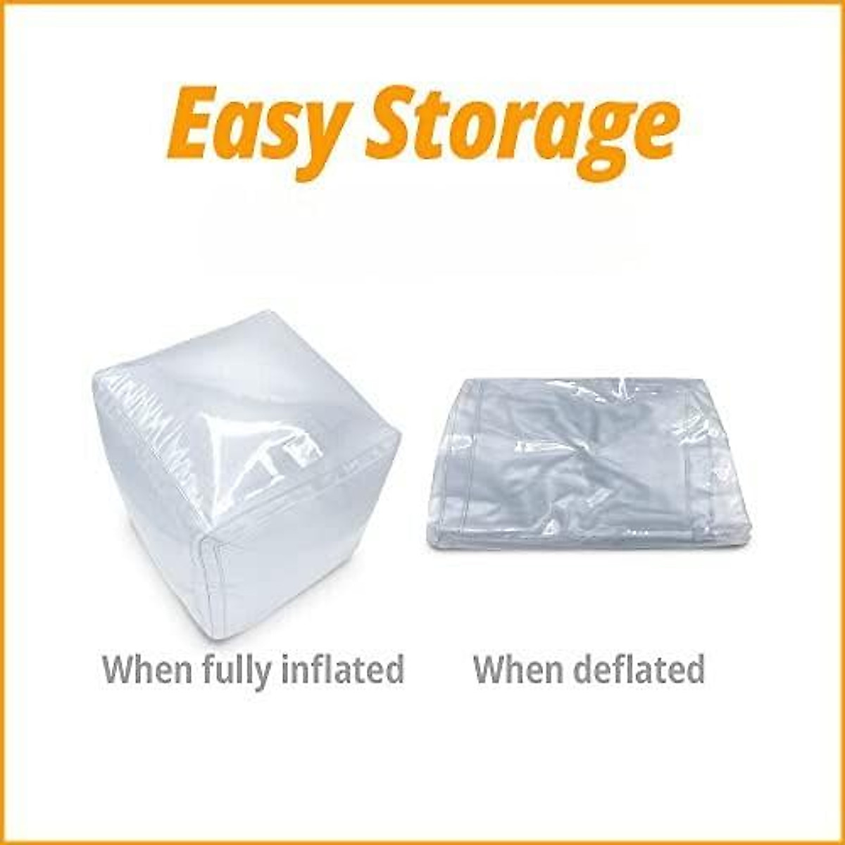 i-Scream Customizable Dice - Giant Dice, 10 Inch Inflatable Dice Jumbo, Easy Storage, Large Pocket, PVC Material, Great for Games, School PE/Classroom Activities, Church Events and Kid's Parties,1pc