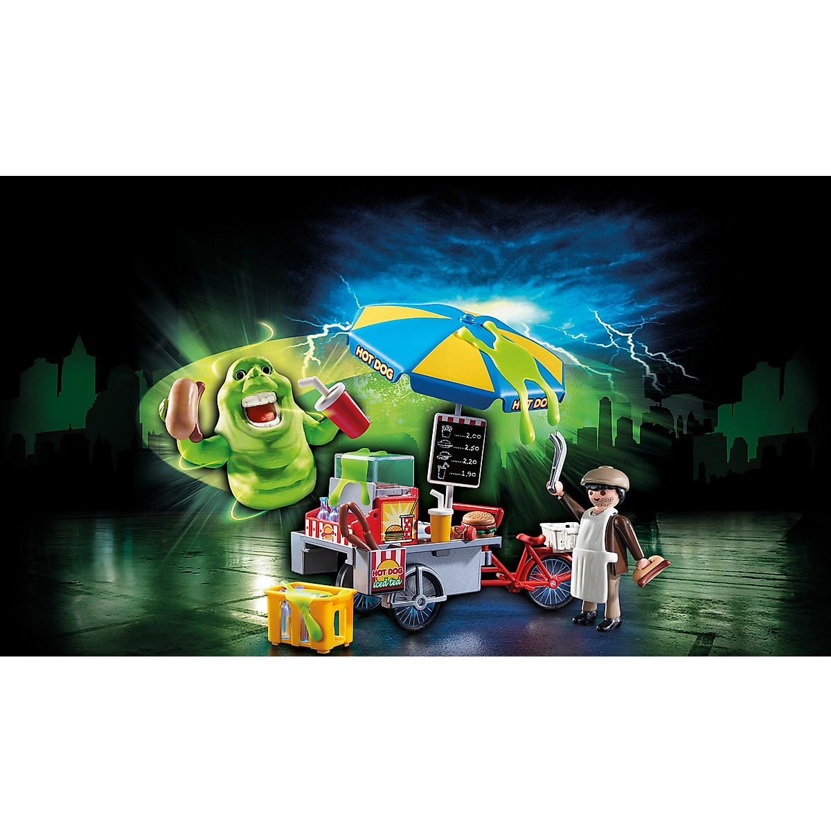 Playmobil Ghostbusters Slimer with Hot Dog Stand