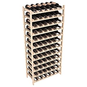 Wine Racks America Pine 72 Bottle Stackable. Unstained