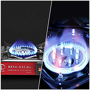 Portable Stove Outdoor Heavy Duty Portable Butane Stove Burner Outdoor Gas Cooker Burner Windproof Barbecue Stove Cassette Gas Stove for Camping Picnic Camping Backpack