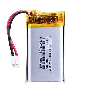 Liter Energy Battery 3.7V Lipo Battery 500mAh Rechargeable Lithium ion Polymer Battery 702035 Lithium Polymer ion Battery with JST Connector