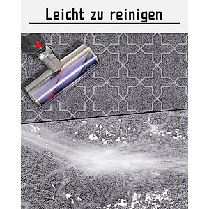 Yimobra Cat Litter Mat, 35.4"x23.6" Litter Box Mat with Litter Lock Mesh, Soft Cat Litter Mat Litter Trapping Mat, Easy to Clean, Non-Slip, Water Resistant, Litter Free Floors, Dark Grey