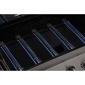 Zljiont Repair Parts Porcelain Steel Heat Plate, Heat Tent, Burner Cover, Heat Shield 105-13003 Replacement for Dyna-Glow 5 Burner DGE 530/486 Series DGB390SNP-D, DGB390GNP-D Gas Grill Models