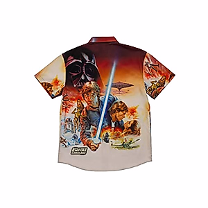 Star Wars The Empire Strikes Back Camp Shirt, X-Large White