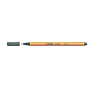 STABILO POINT 88 FINELINER PIGMENT LINER 88/96 (PACK OF 3) - DARK GREY