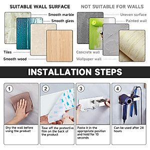 Hair Dryer Holder Wall Mounted, Blow Dryer Holder Stainless Steel, Hair Straightener Holder, Adhesive Hairdryer Holder, Curling Iron Holder Hair Tool Organizer for Bathroom Barber Shops