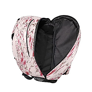 ALAZA Pink Cherry Blossom Flowers Floral Large Backpack,unisex Girls kids School Bookbags Daypack Bag,Water Resistant Personalized Laptop iPad Tablet Children Backpack Travel School Bag